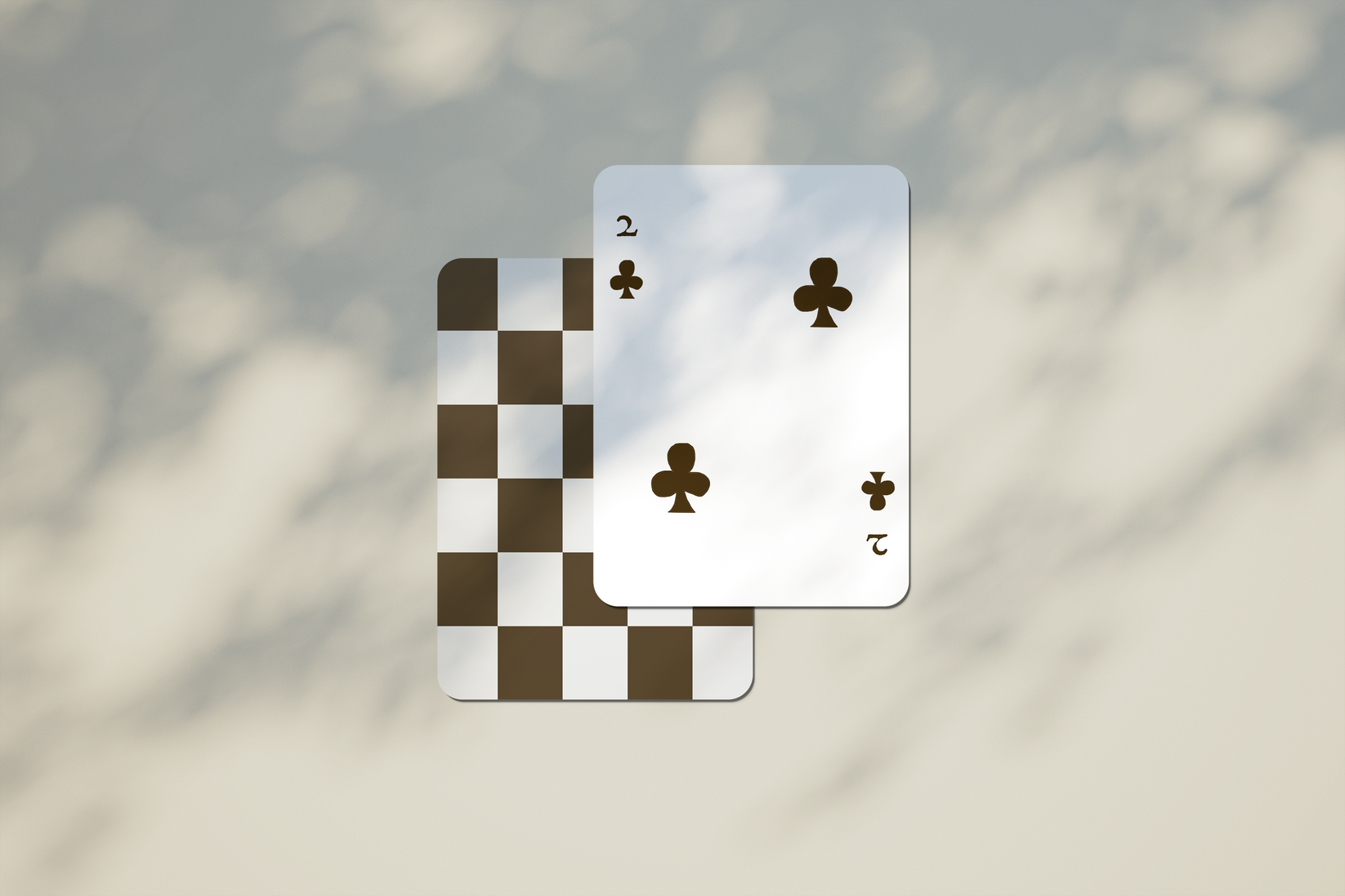 Brown Checker Print Poker Cards – Cards By Car